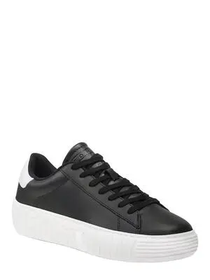 Tommy Hilfiger Leather Sneakers - Black