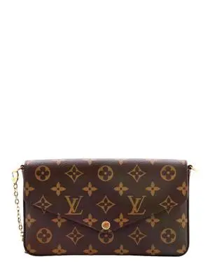 LOUIS VUITTON Felicie Pochette Monogram Canvas - Brown