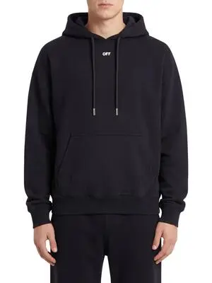 Off-White Off-White Arrow Cotton Hoodie Black
