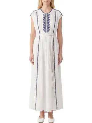 Isabel Marant Étoile Embroidered Maxi Dress - Ecru