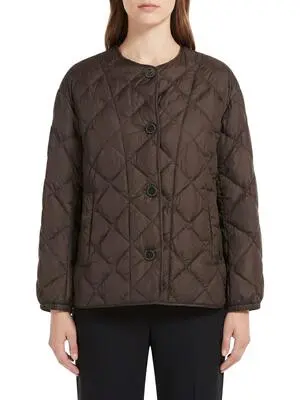 Max Mara Quilted Jacket - Brown