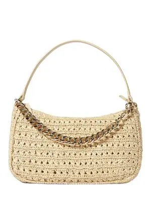 TWINSET TWINSET Woven Shoulder Bag With Gold Tone Chain
