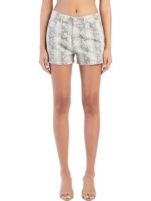 Federica Tosi Printed Shorts - Nude