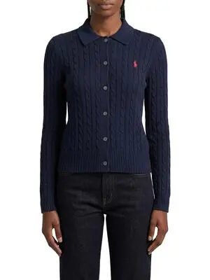 Polo Ralph Lauren Cable Knit Cardigan - Blue