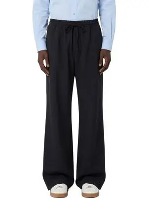 Valentino Garavani Wide Leg Drawstring Pants - Black