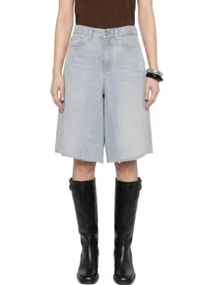 Our Legacy Cotton Denim Shorts - Blue