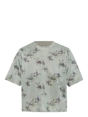 GANNI Top With Lurex Thread - Blue