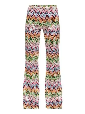 Missoni Wide-Leg Chevron Trousers Multicolour