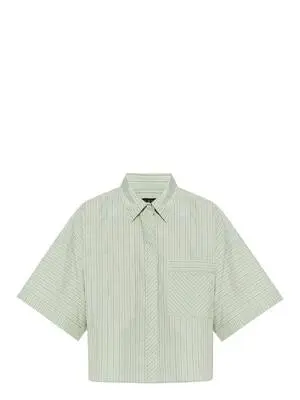 Rag & Bone Striped Cotton Shirt - Green