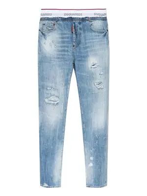 Dsquared2 Jeans With Vintage Effect - Blue