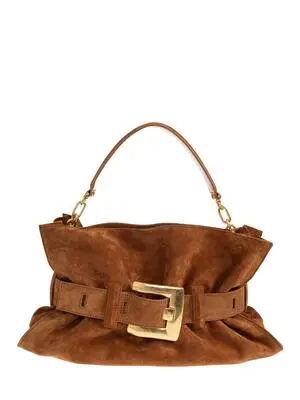 Balmain Anthem Medium Handbag - Brown