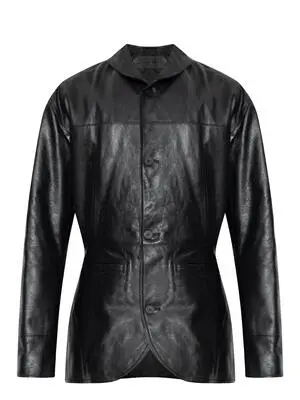 Jacquemus Gardian Leather Jacket - Black