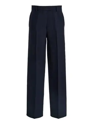Miu Miu Mohair-wool Pants - Navy