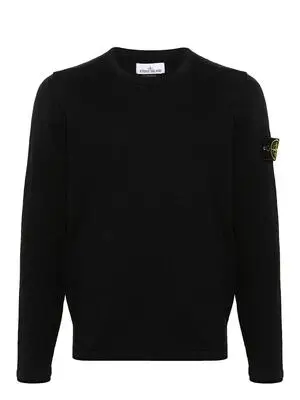 Stone Island Crewneck Sweater - Black