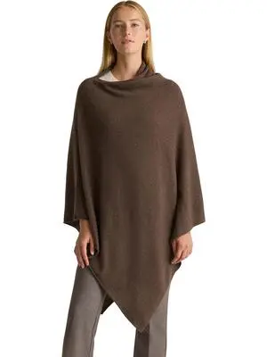 Quince Mongolian Cashmere Poncho Brown