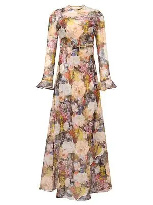 Zimmermann Alchemy Sheath Maxi Dress - Rosette