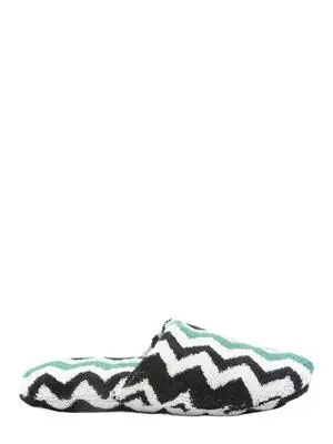 Missoni Zigzag-pattern Slippers - Green