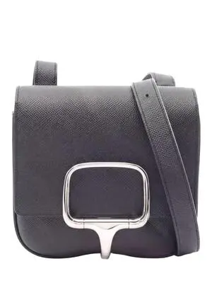 Hermès Hermès 2025 Mini Della Cavalleria Leather Crossbody Bag Black