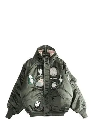 Cecilie Bahnsen Laser Cut Bomber Jacket - Vintage Green