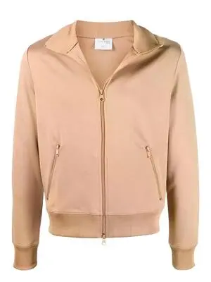 COURREGES Logo-patch Bomber Jacket - Brown