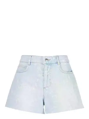 Stella McCartney Stella Logo Denim Shorts - Blue