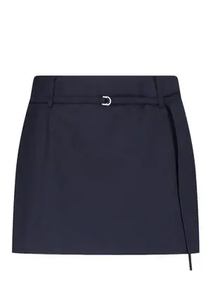 DUNST Belted Mini Skirt - Blue
