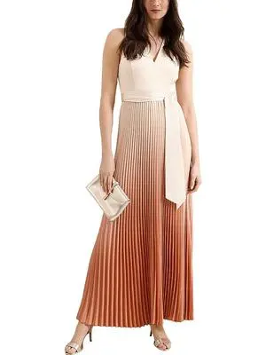 PHASE EIGHT Sloane Cross Front Midaxi Dress - Orange