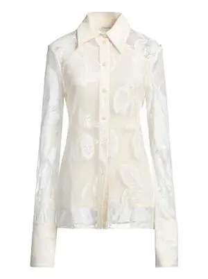 Sportmax Shirt In Cotton And Polyamide - Ivory