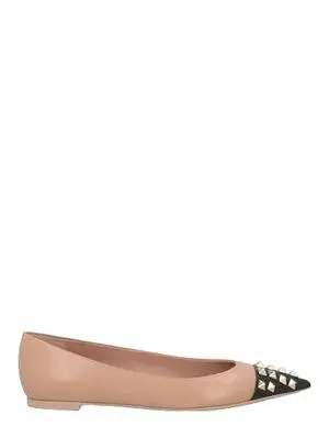 Valentino Garavani Leather Ballet Flats - Blush