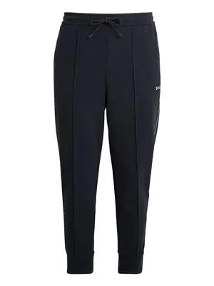BOSS Cotton-blend Pintuck Sweatpants - Blue