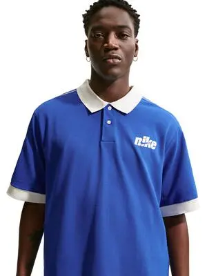 Nike Sportswear Club Oversized Short-sleeve Polo - Blue