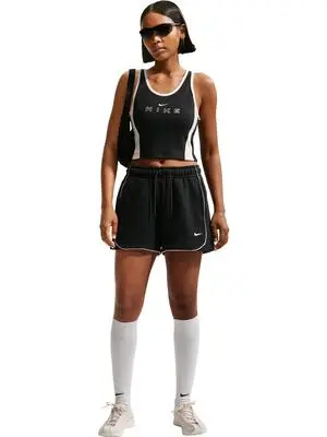 Nike Sportswear Loose Mid-rise 3" Fleece Shorts - Black