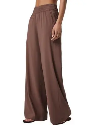 Vuori Villa Wide-leg Pants Long - Sable