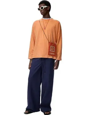 Loewe Drawstring Trousers - Navy Blue