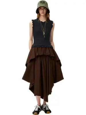 Loewe Stretch Cotton Tank Top - Black