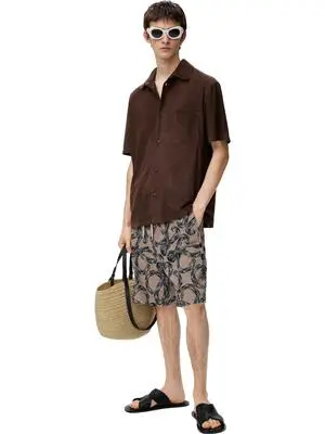 Loewe Jacquard Terry Shorts - Beige/black