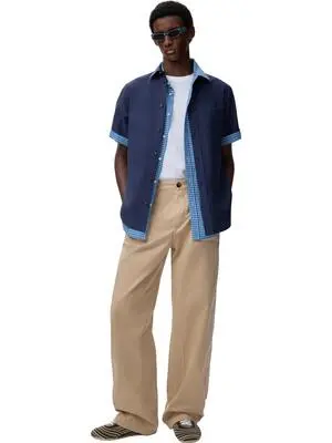 Loewe Cotton Trousers - Sand