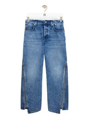Loewe Flared Denim Trousers - Medium Blue