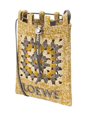 Loewe Drawstring Pocket - Pearl Grey/mustard