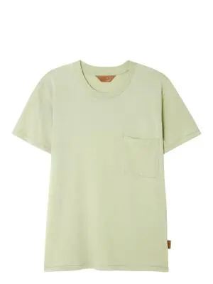 JAMIE HALLER The Pocket Cotton And Modal-blend T-shirt - Green
