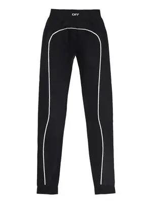 Off-White Logo-detail Stripe Track Pants - Black