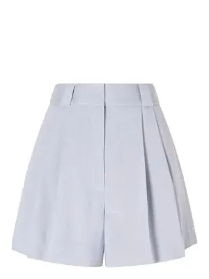 BLAZÉ MILANO Woven Pleated Shorts - Blue