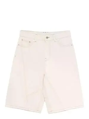 HALFBOY Panelled Contrast-stitch Shorts - Neutrals
