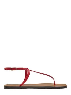 ATP ATELIER Alassio Nappa Flat Sandals - Melograno