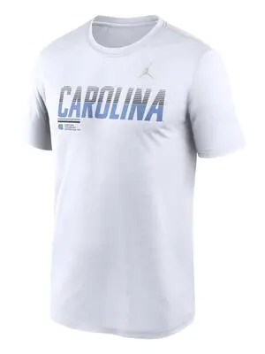 JORDAN North Carolina Sideline Legend Brand Dri-fit College T-shirt - White