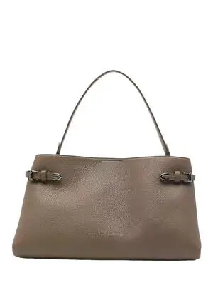 Brunello Cucinelli Pebbled-leather Tote Bag - Brown