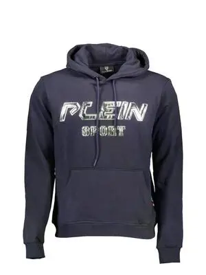 PLEIN SPORT Kangaroo-pocket Hoodie - Blue