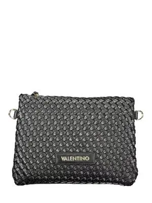 MARIO VALENTINO Woven-design Clutch Bag - Black