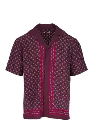 Orlebar Brown Floral-print Panelled Shirt - Red