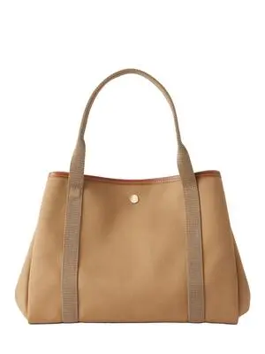 Rue De Verneuil Traversée Medium Canvas And Leather Tote - Brown
